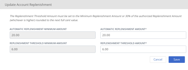 Managing Auto-Replenishment