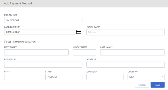 Adding Payment Methods