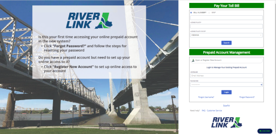 Registering New Toll Accounts