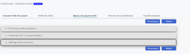 Entering Basic Account Information